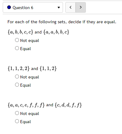 Solved For each of the following sets, decide if they are | Chegg.com
