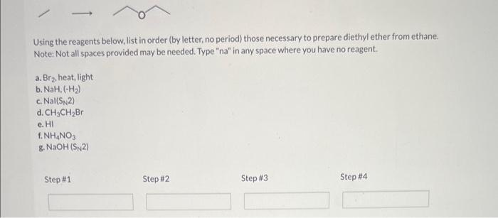 Solved Starting with the compound or compounds indicated in | Chegg.com