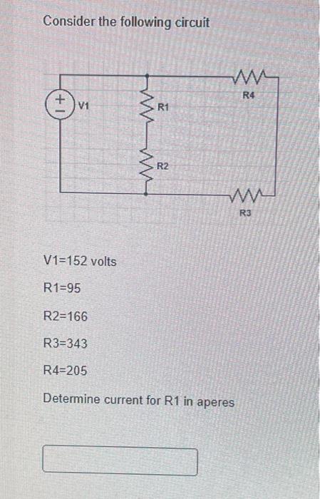 Solved Consider the following circuit V1=152 volts | Chegg.com