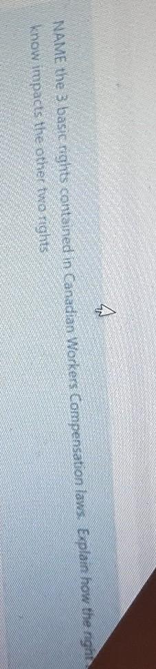 Solved NAME the 3 basic rights contained in Canadian Workers | Chegg.com