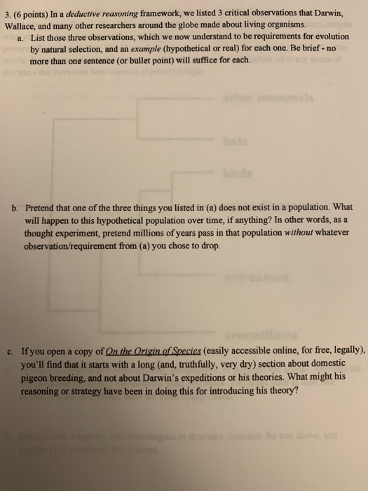 Solved 3. (6 points) In a deductive reasoning framework, we | Chegg.com