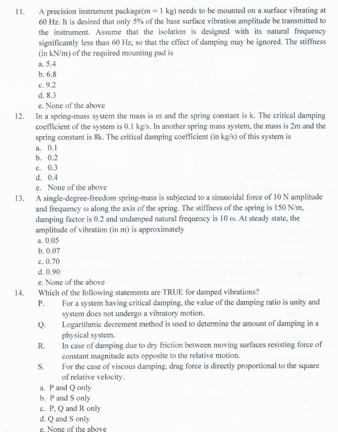 Solved A precision instrument package )=(1kg ﻿needs to be | Chegg.com