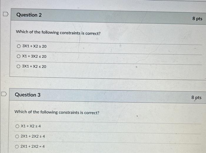 Solved Use the following problem statement to answer | Chegg.com