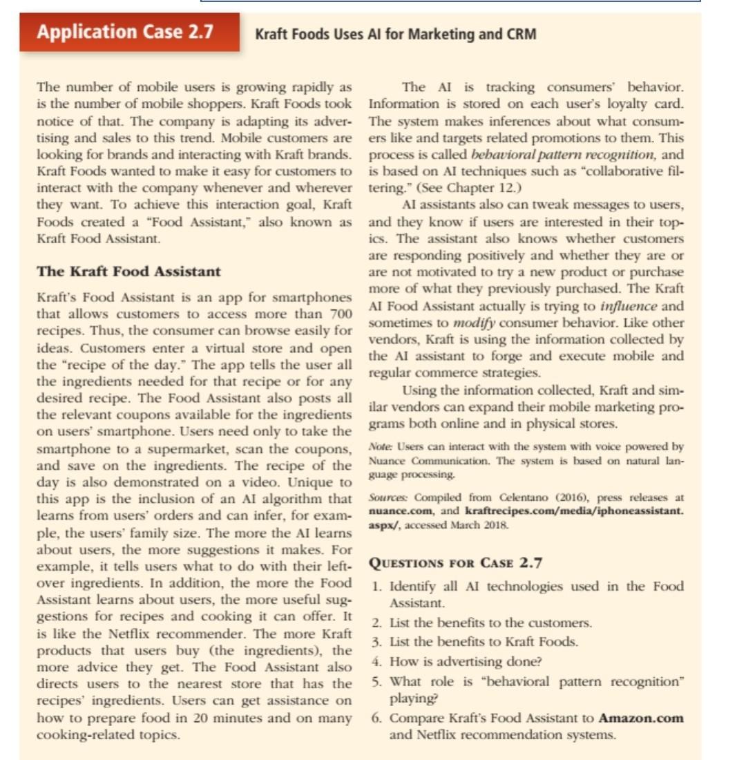 Solved Application Case 2.7 The number of mobile users is | Chegg.com