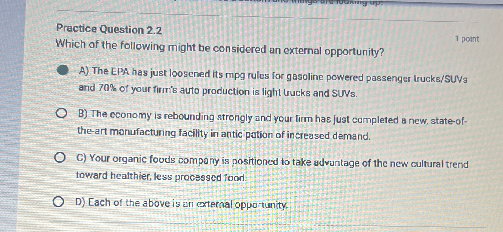 Solved Practice Question 2.2Which of the following might be | Chegg.com