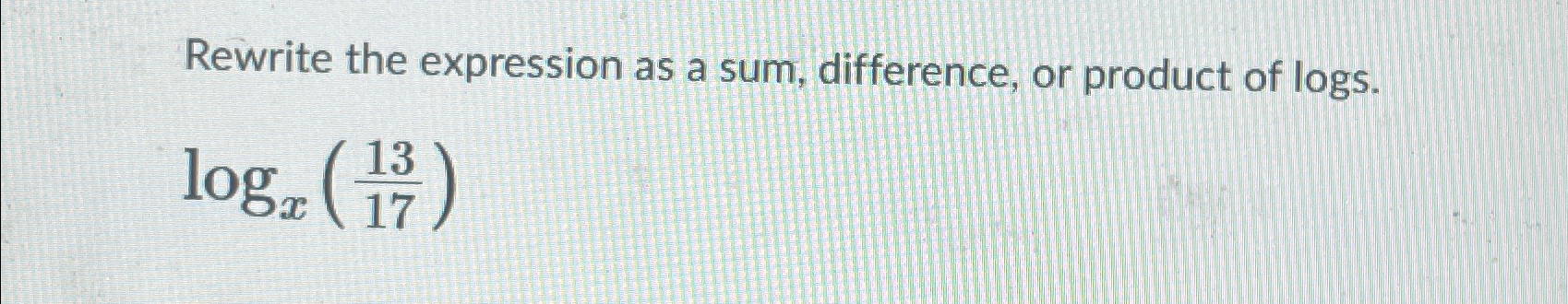 Solved Rewrite the expression as a sum, difference, or | Chegg.com