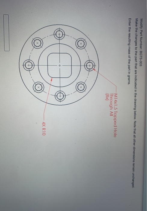 Solved M12x1.5 Tapped Hole Hole Depth 31.5 Thread Depth 24.0 | Chegg.com