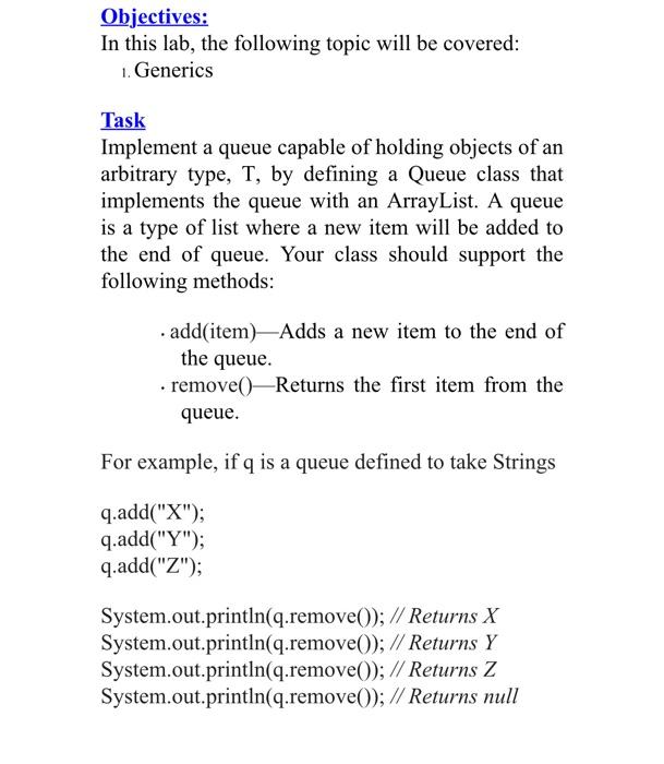 Solved Objectives: In this lab, the following topic will be | Chegg.com
