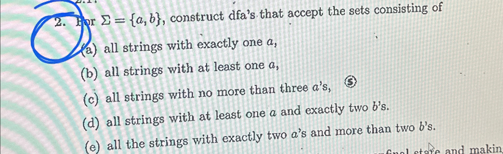 Solved Hpr Σ={a,b}, ﻿construct dfa's that accept the sets | Chegg.com