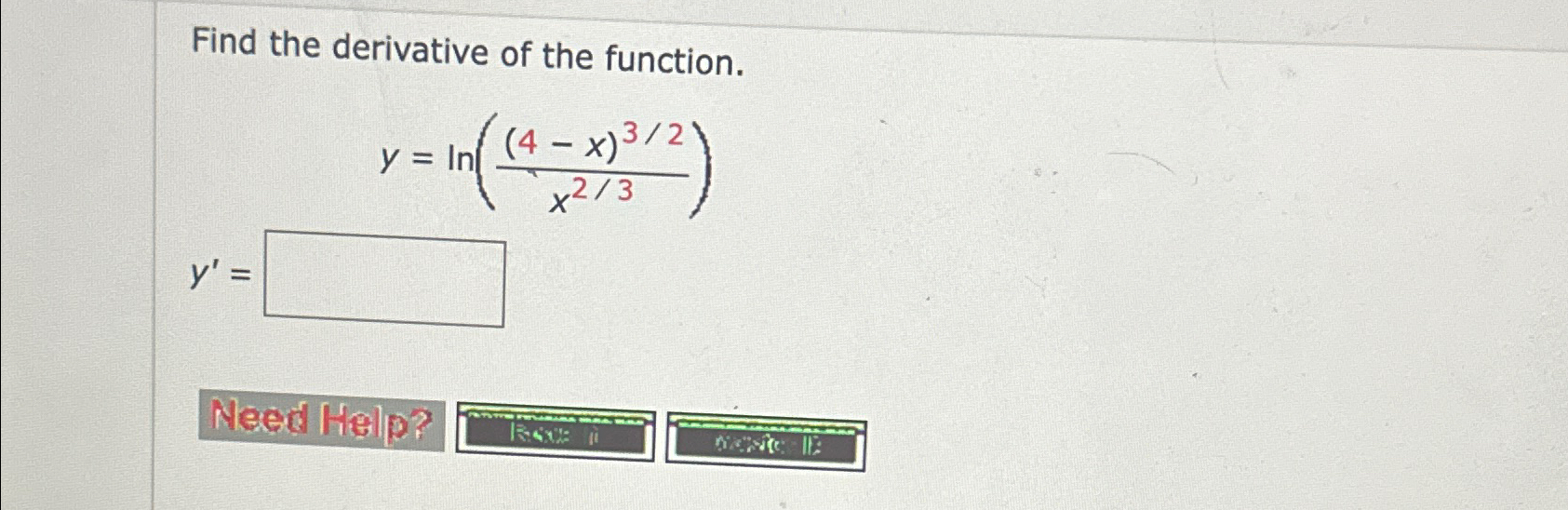Solved Find the derivative of the | Chegg.com