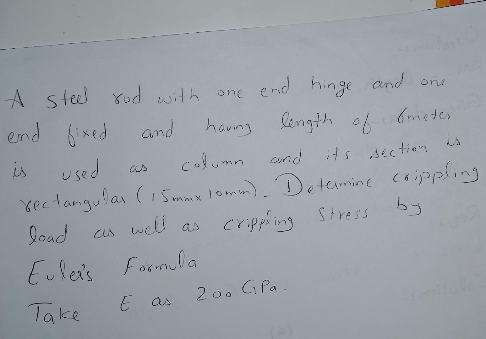 Solved Subject: Mechanics of Solid Note: please answer both | Chegg.com