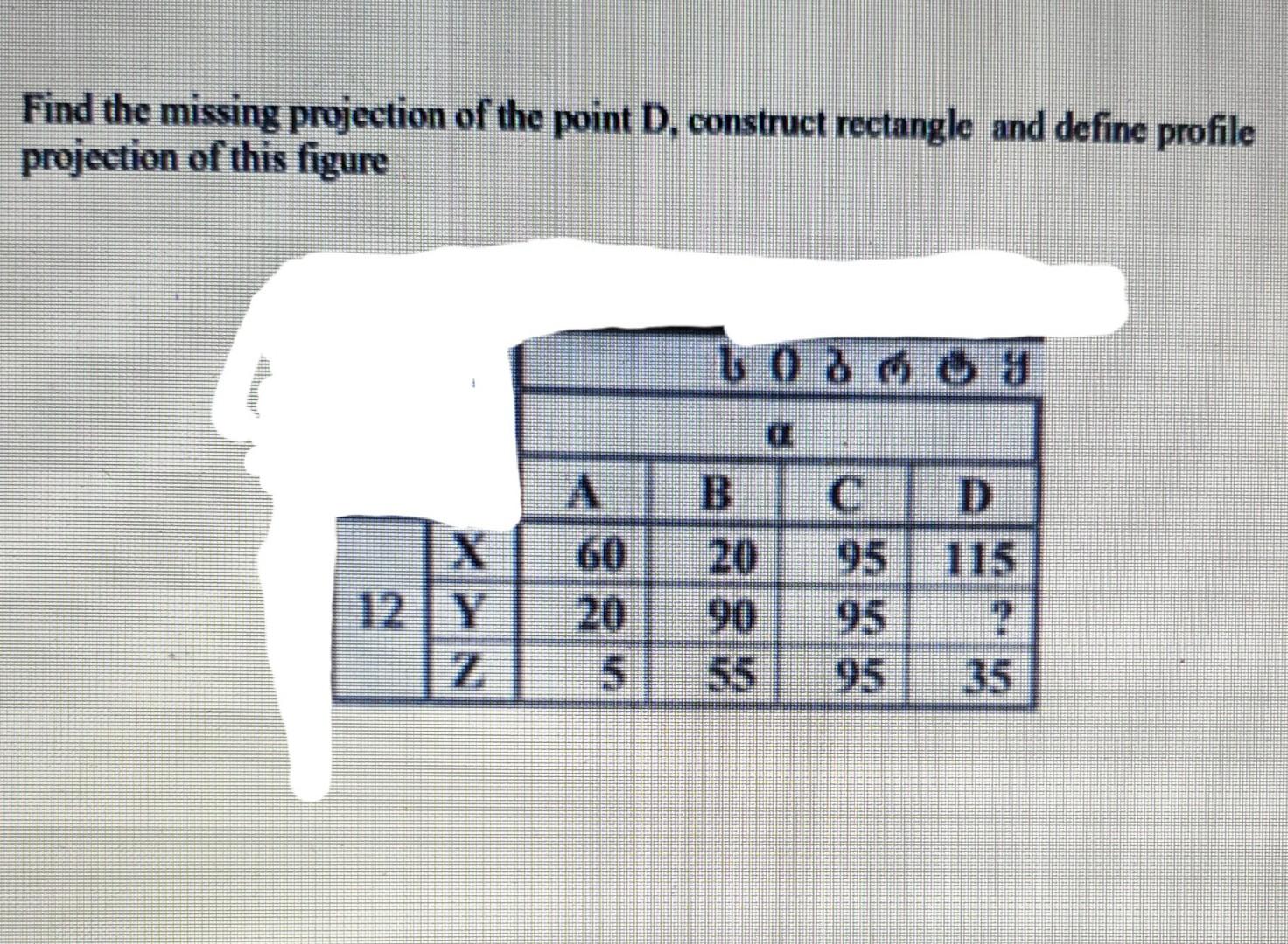 Solved descriptive geometry. please solve this with monge | Chegg.com