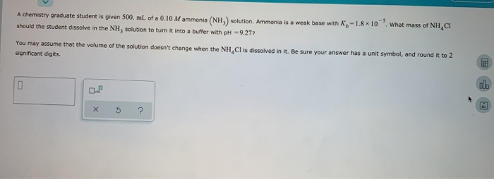 Solved . What mass of NH CH A chemistry graduate student is | Chegg.com