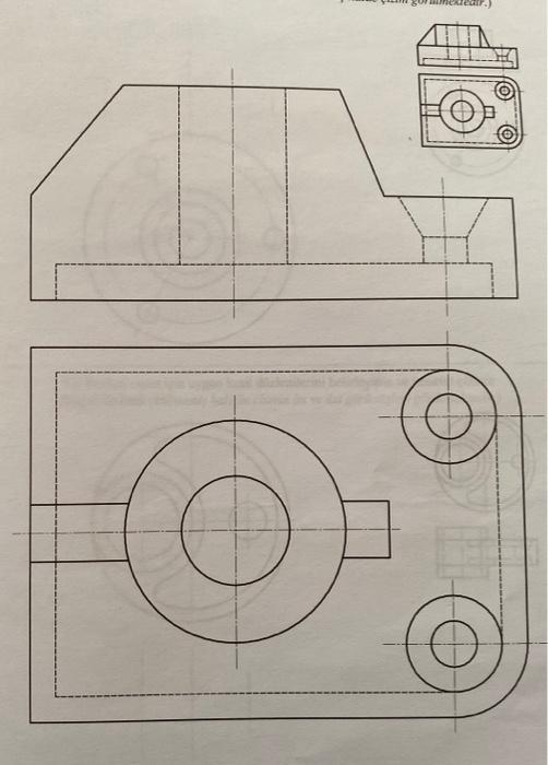 Solved Draw the front view in stepped section by determining | Chegg.com