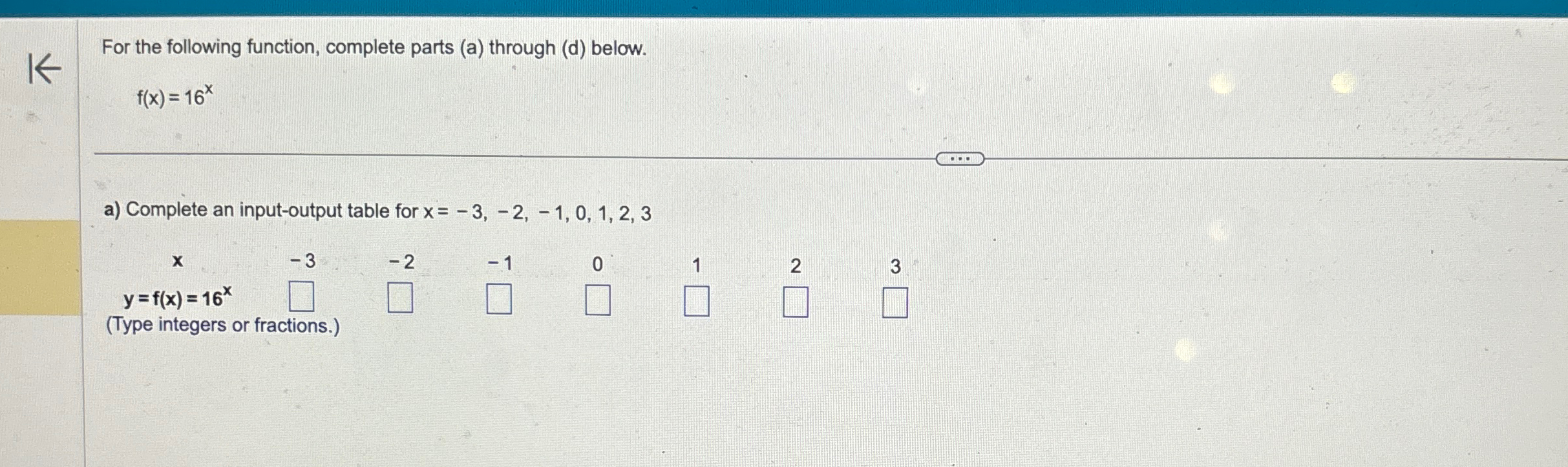 Solved For the following function, complete parts (a) | Chegg.com