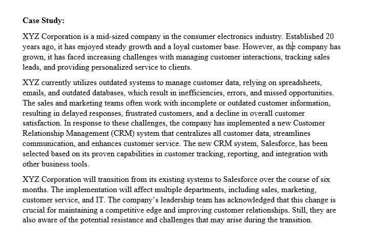 Solved Examine the case study using Lewin's Three-Step Model | Chegg.com