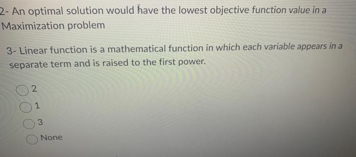 Solved In the optimization process, the goal is to find the | Chegg.com