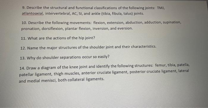 Solved 9. Describe the structural and functional | Chegg.com