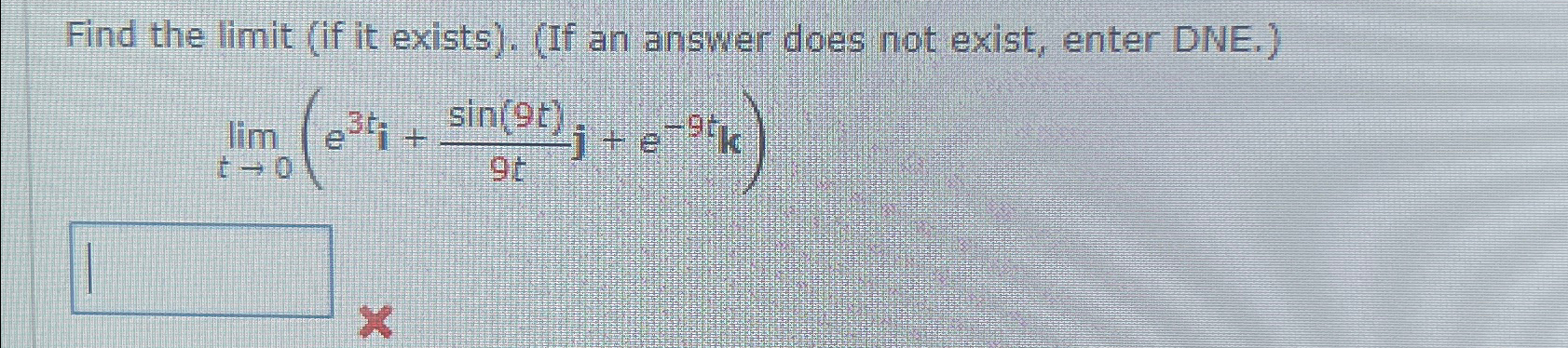Solved Find the limit (if it exists). (If an answer does not | Chegg.com