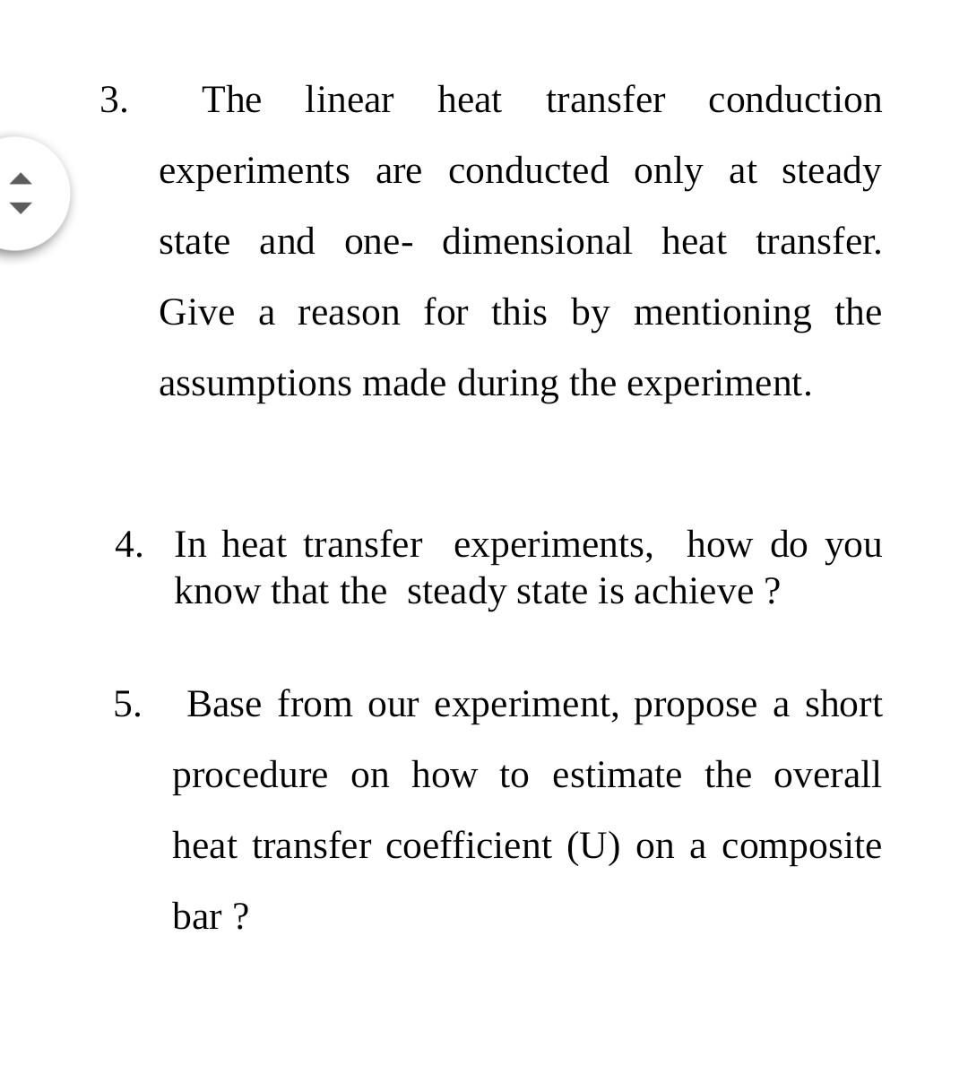 Solved 3. The linear heat transfer conduction experiments | Chegg.com