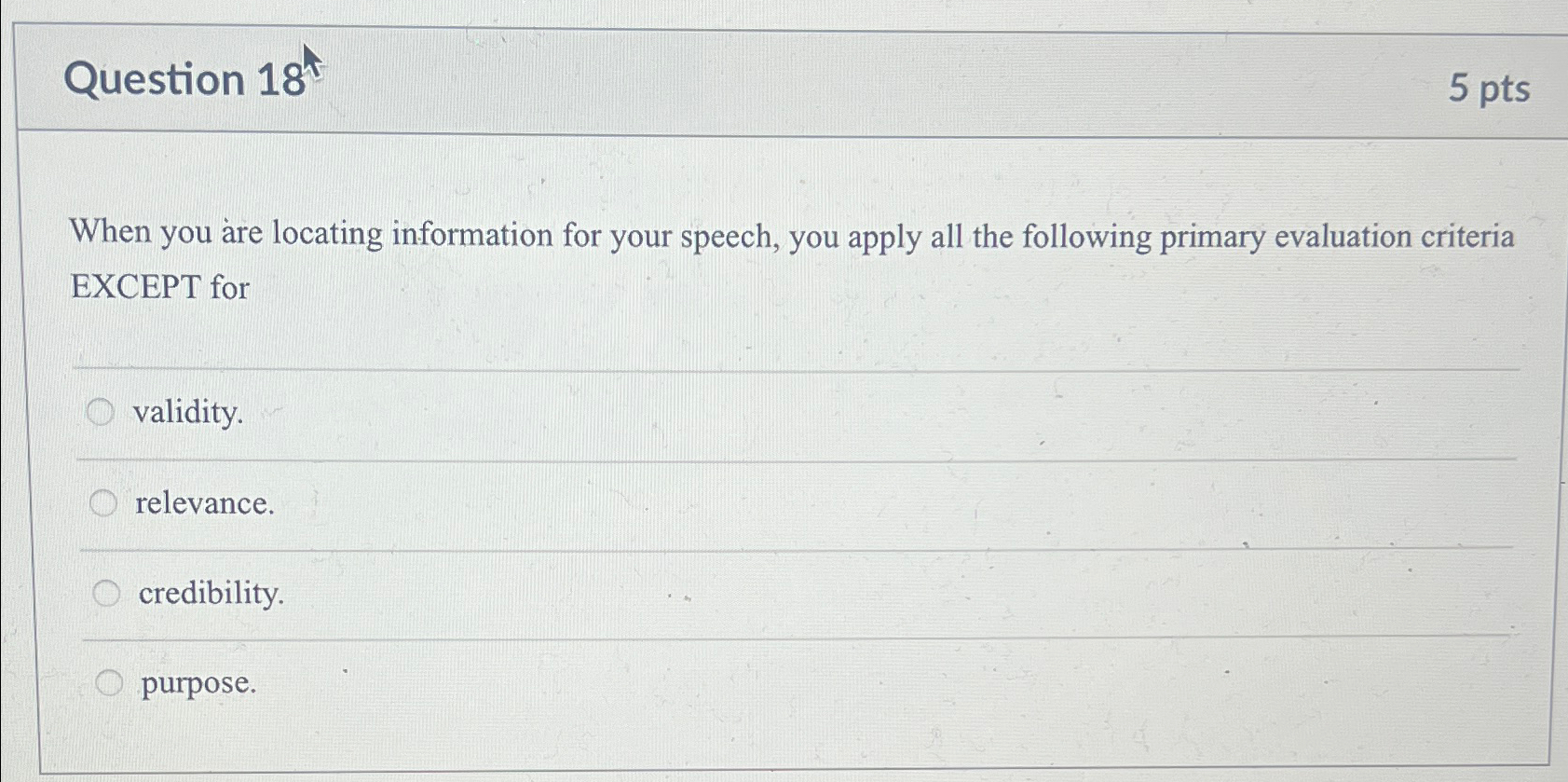 Solved Question 185 ﻿ptsWhen you are locating information | Chegg.com
