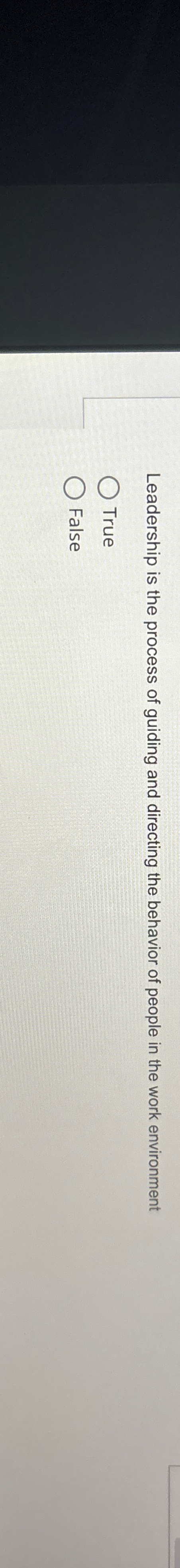 Solved Leadership is the process of guiding and directing | Chegg.com