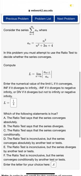 Solved webwork2.asu.edu Previous Problem Problem List Next | Chegg.com
