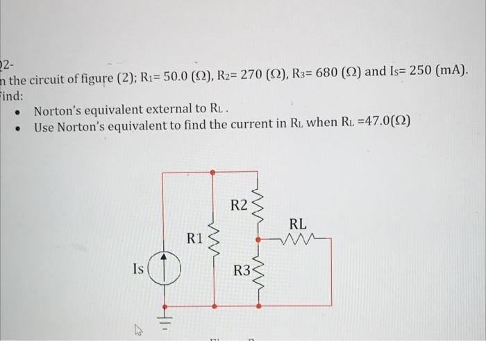 Solved the circuit of figure (2); | Chegg.com