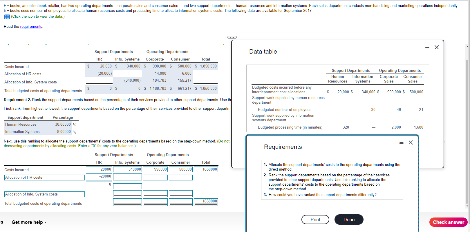 Solved Please help with requirement 2 ﻿and 3 | Chegg.com