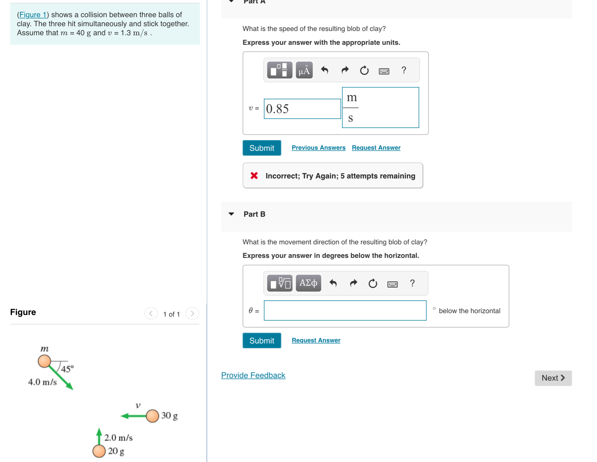 Solved (Figure 1) ﻿shows a collision between three balls | Chegg.com