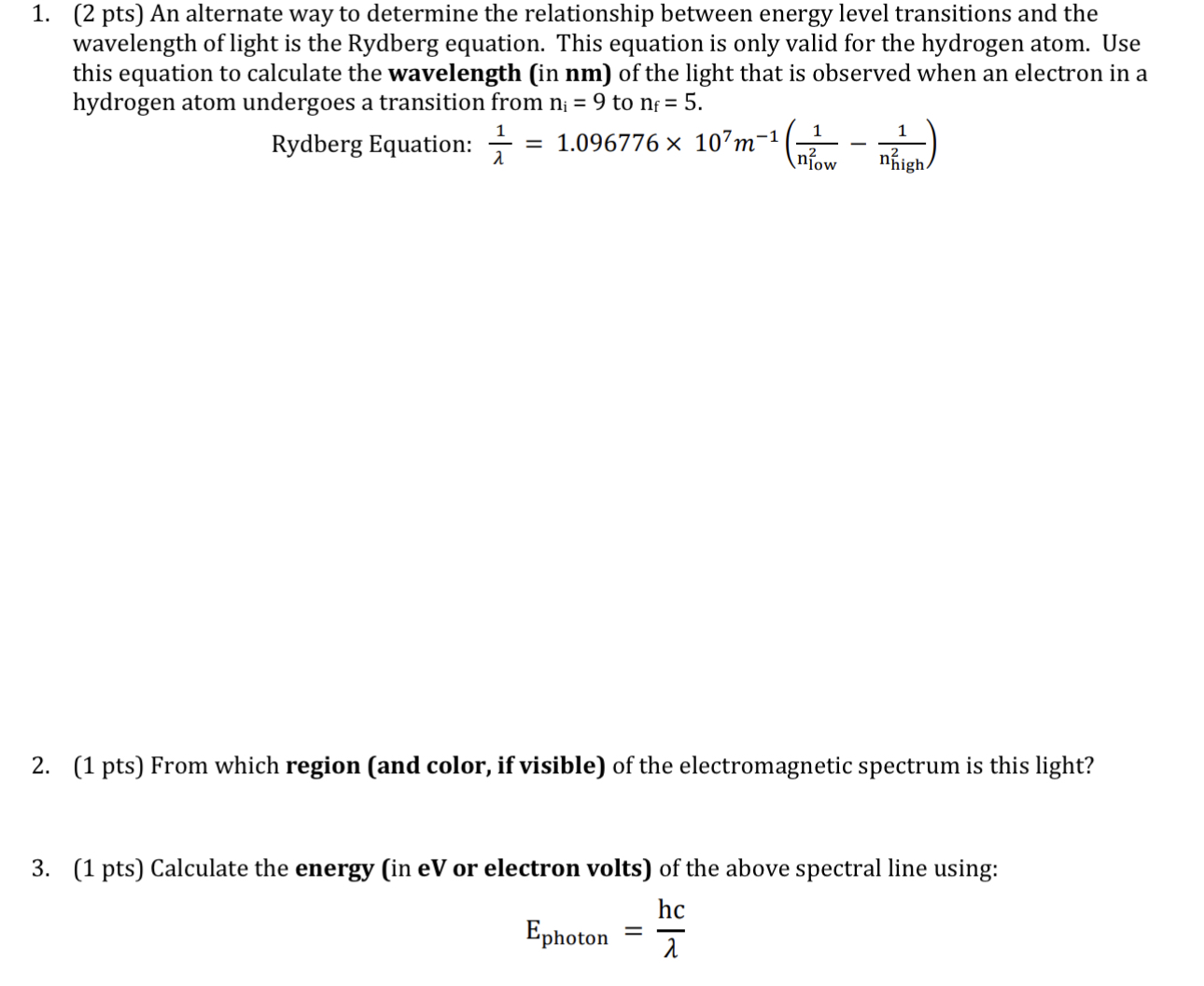 Solved (2 ﻿pts) ﻿An alternate way to determine the | Chegg.com