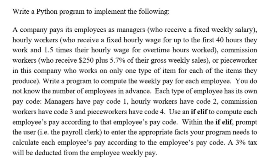Solved Employee Weekly Pay Calculation Employees Salaries | Chegg.com