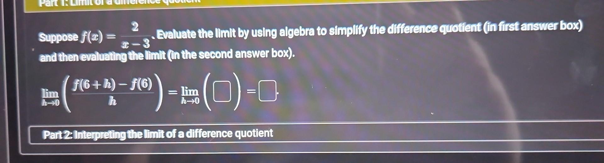Solved Suppose f(x)=x−32. Avaluate the limit by using | Chegg.com