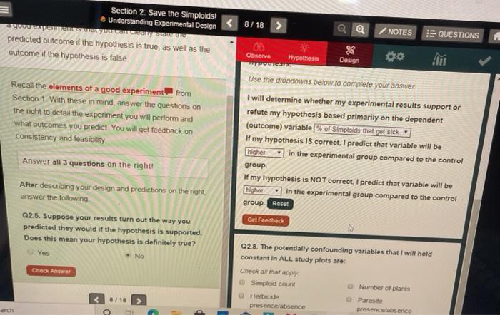 Section 2: Save the Simploids! Understanding | Chegg.com
