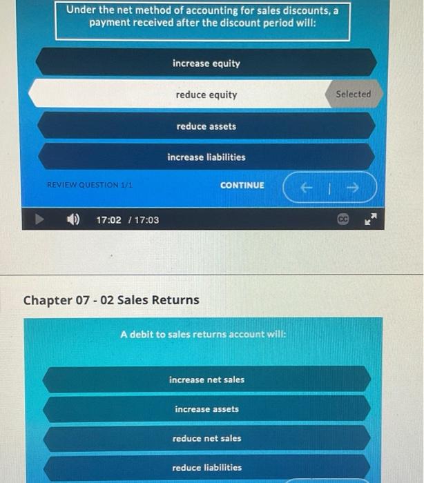 Solved Chapter 07 - 02 Sales Returns | Chegg.com
