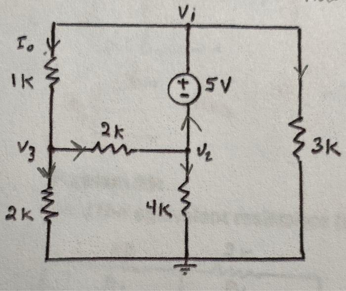 Solved In the circuit shown below, use nodal analysis (kcl) | Chegg.com | Chegg.com