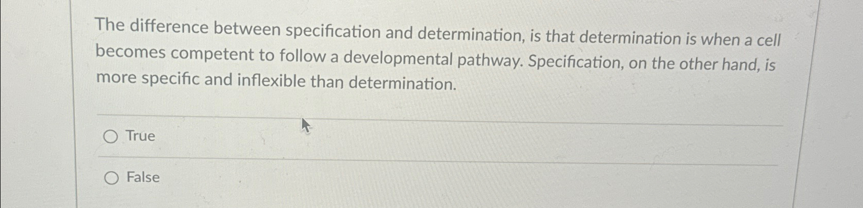 Solved The difference between specification and | Chegg.com