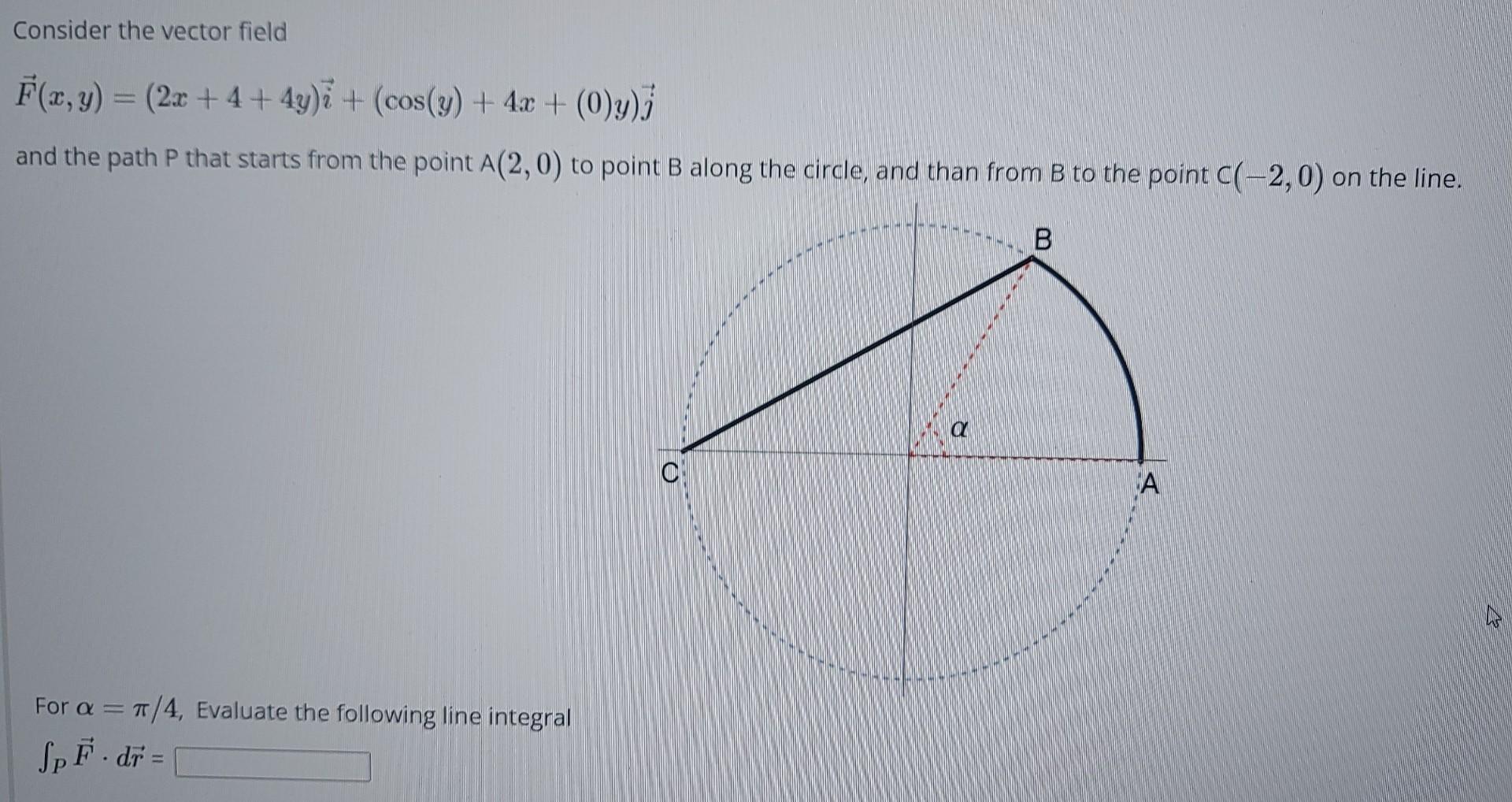 Solved Consider the vector field | Chegg.com
