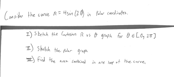 Solved "Consider the curve 4sin(2theta) in polar | Chegg.com