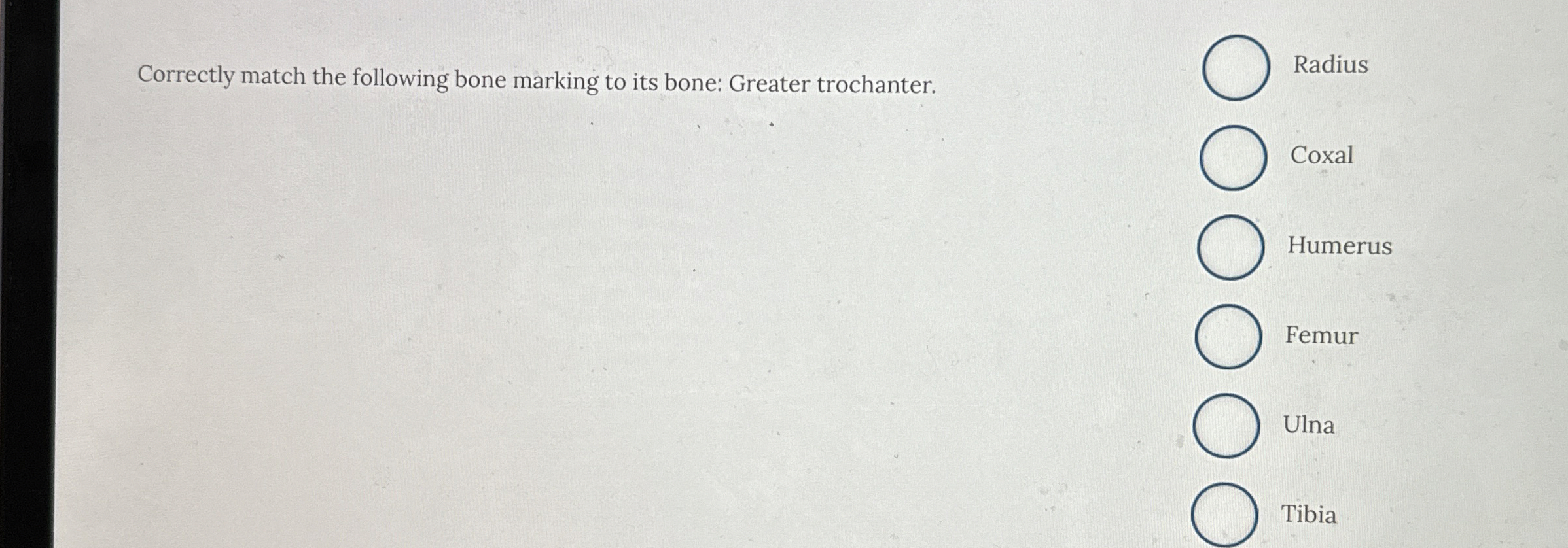 Solved Correctly match the following bone marking to its | Chegg.com