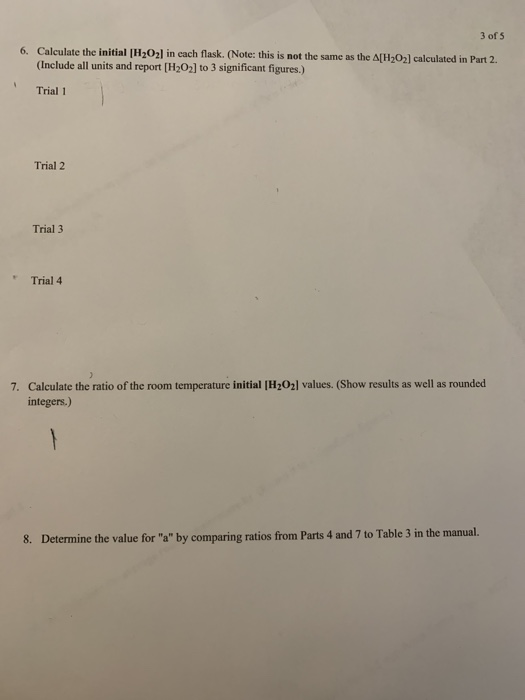 Solved 21° + H2O2 + H 2 + H2O by varying reactant | Chegg.com