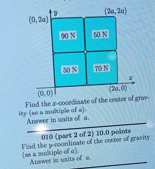 Solved 009 (part 1 of 2 ) 10.0 points A square plate is | Chegg.com
