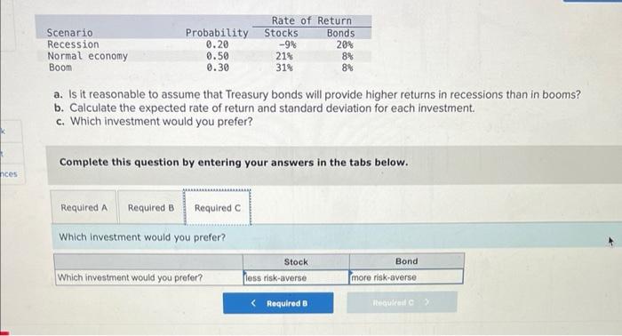 Solved Consider the following scenario analysis: a. Is it | Chegg.com