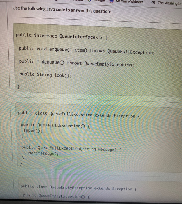 Solved Merriam-Webster... wp The Washington Use the | Chegg.com