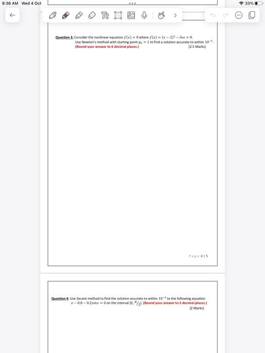 Solved Question 3: Consider the nonlinear equation f(x)=0 | Chegg.com