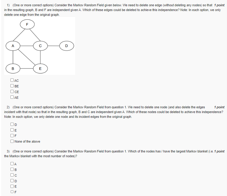 Solved (One or more correct options) ﻿Consider the Markov | Chegg.com