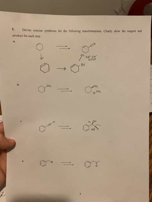 Solved 3. Devise concise syntheses for the following | Chegg.com Solved 3. Devise concise syntheses for the following | Chegg.com