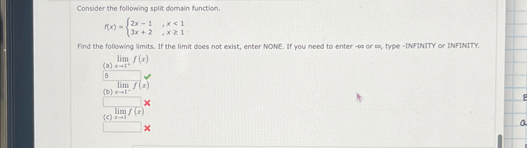 Consider The Following Split Domain