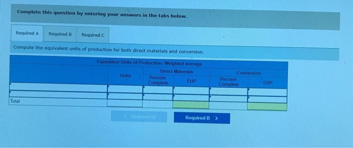Solved Exercise 3-12 (Static) Weighted average: Cost per | Chegg.com