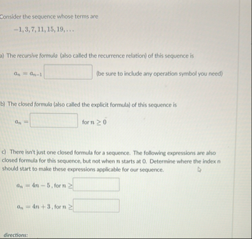 Solved Consider the sequence whose terms | Chegg.com